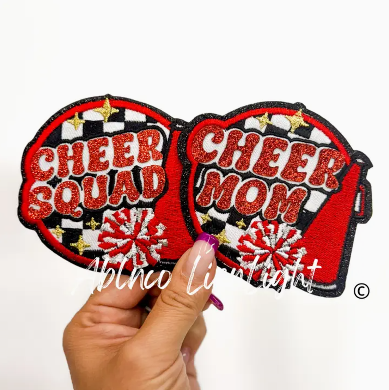 Cheer Mom Glitter Patch – Attachments & Sage