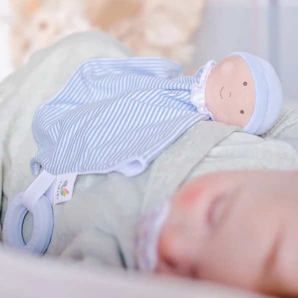 Cherub Baby Rubber Teether - Blue – Attachments & Sage