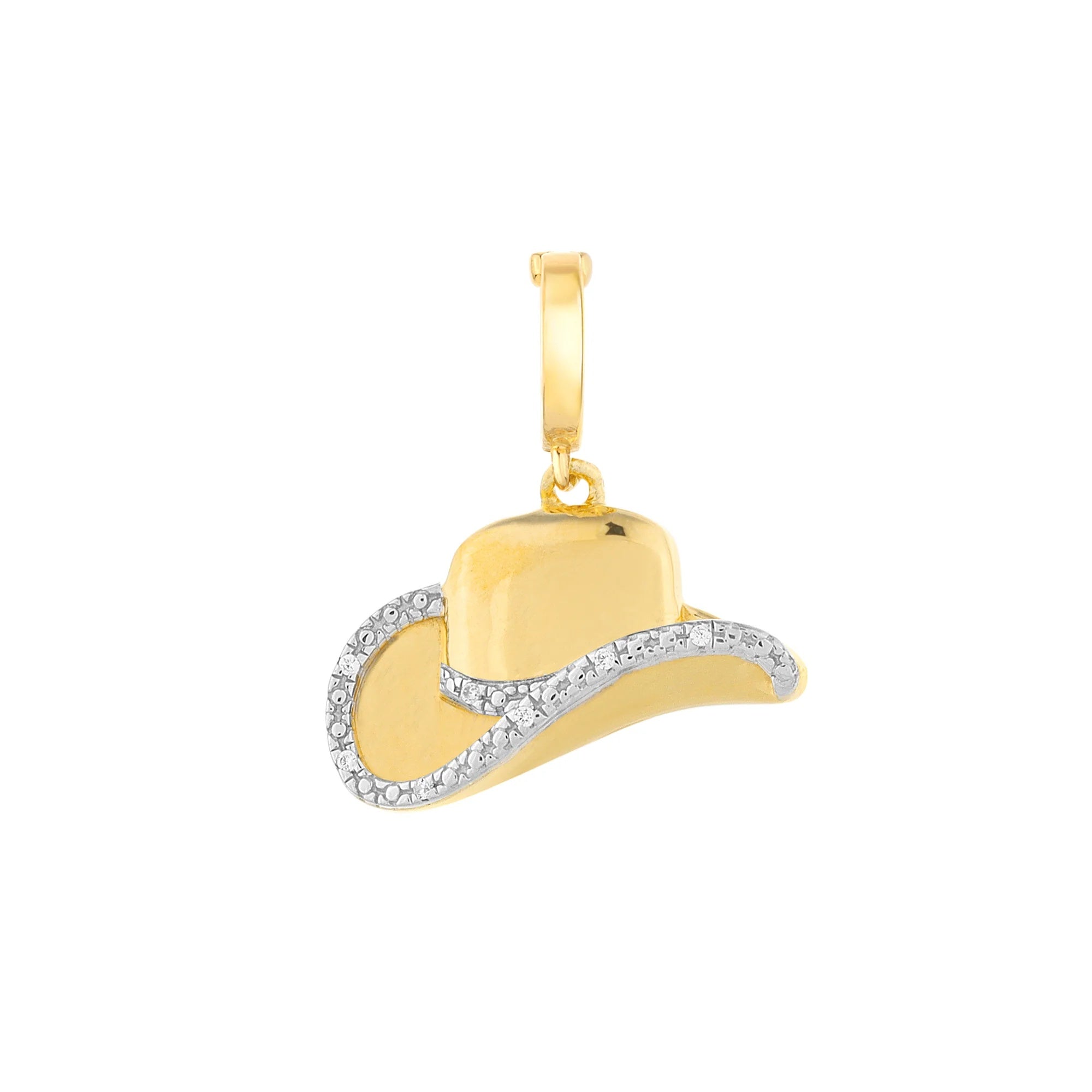 Cowboy Hat Charm - Gold – Attachments & Sage