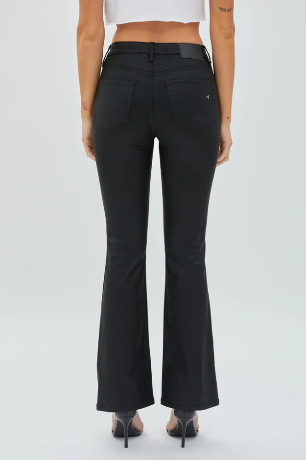Happi Black Denim Leather Flare – Attachments & Sage