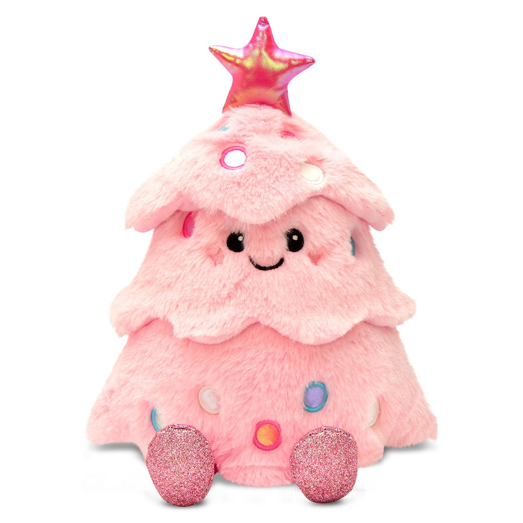 Glitter Pink Christmas Tree Plush – Attachments & Sage