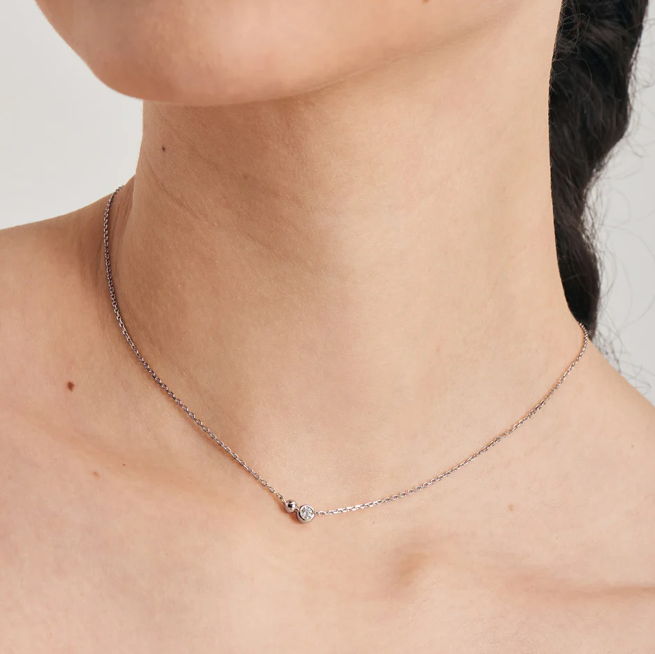 Silver Orb Sparkle Pendant Necklace – Attachments & Sage