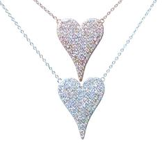 Large 1" Pave Heart – Attachments & Sage